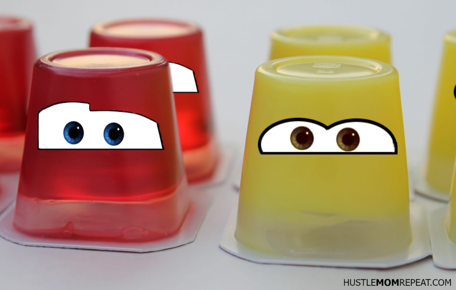 Cars 3 Party Idea: McQueen and Ramirez Jello Cups #Cars3Event | Hustle ...