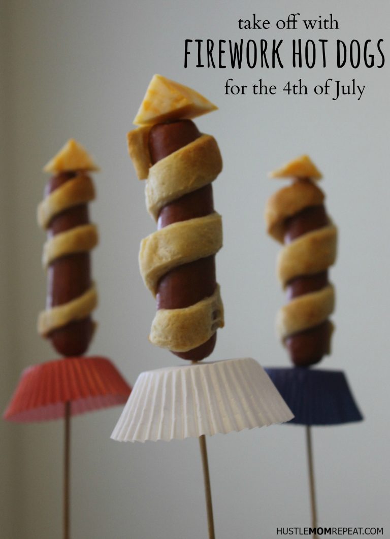 4th of July Food: Firework Hot Dogs